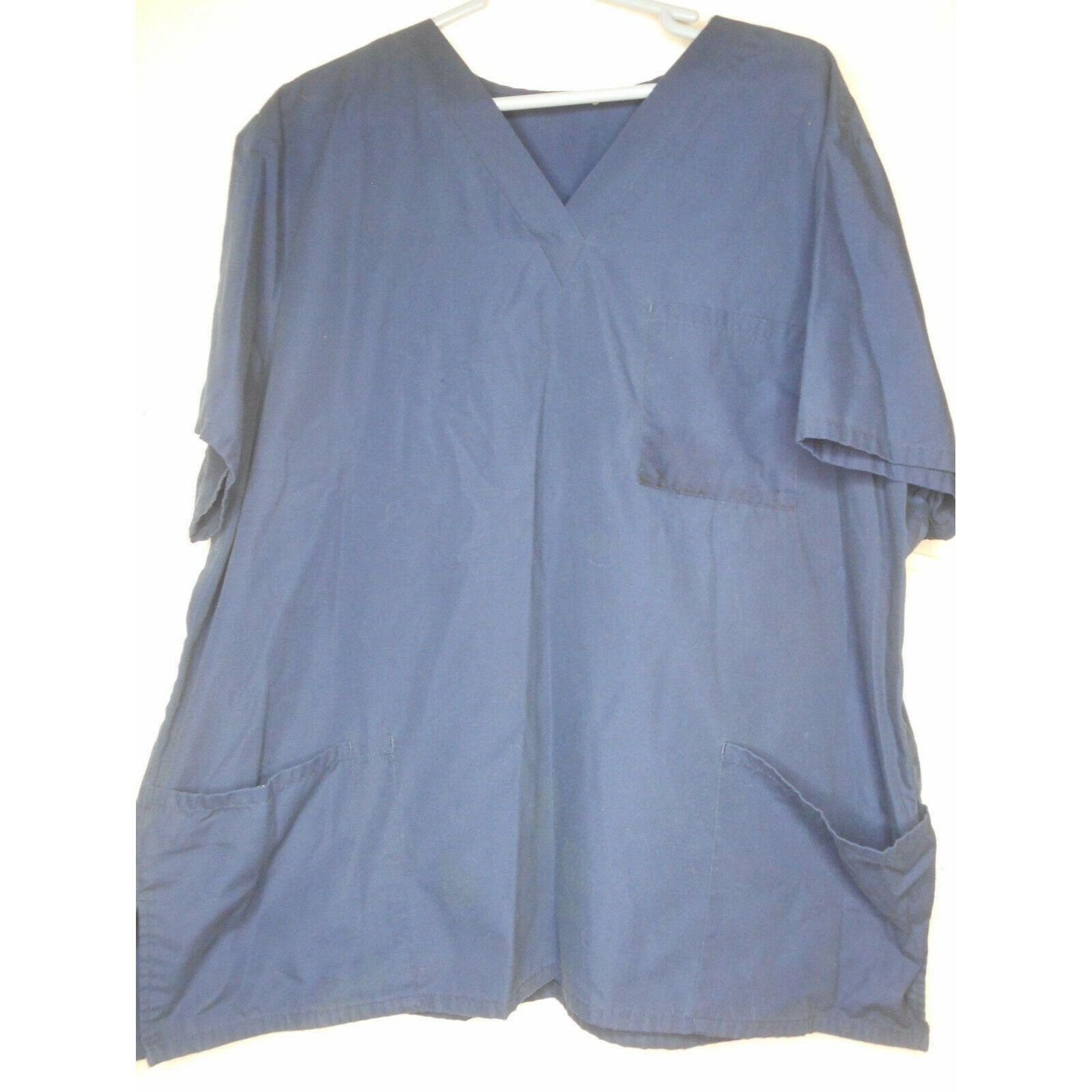 Other Solid Unisex Bue Scrub Top Medical Uniform | Grailed