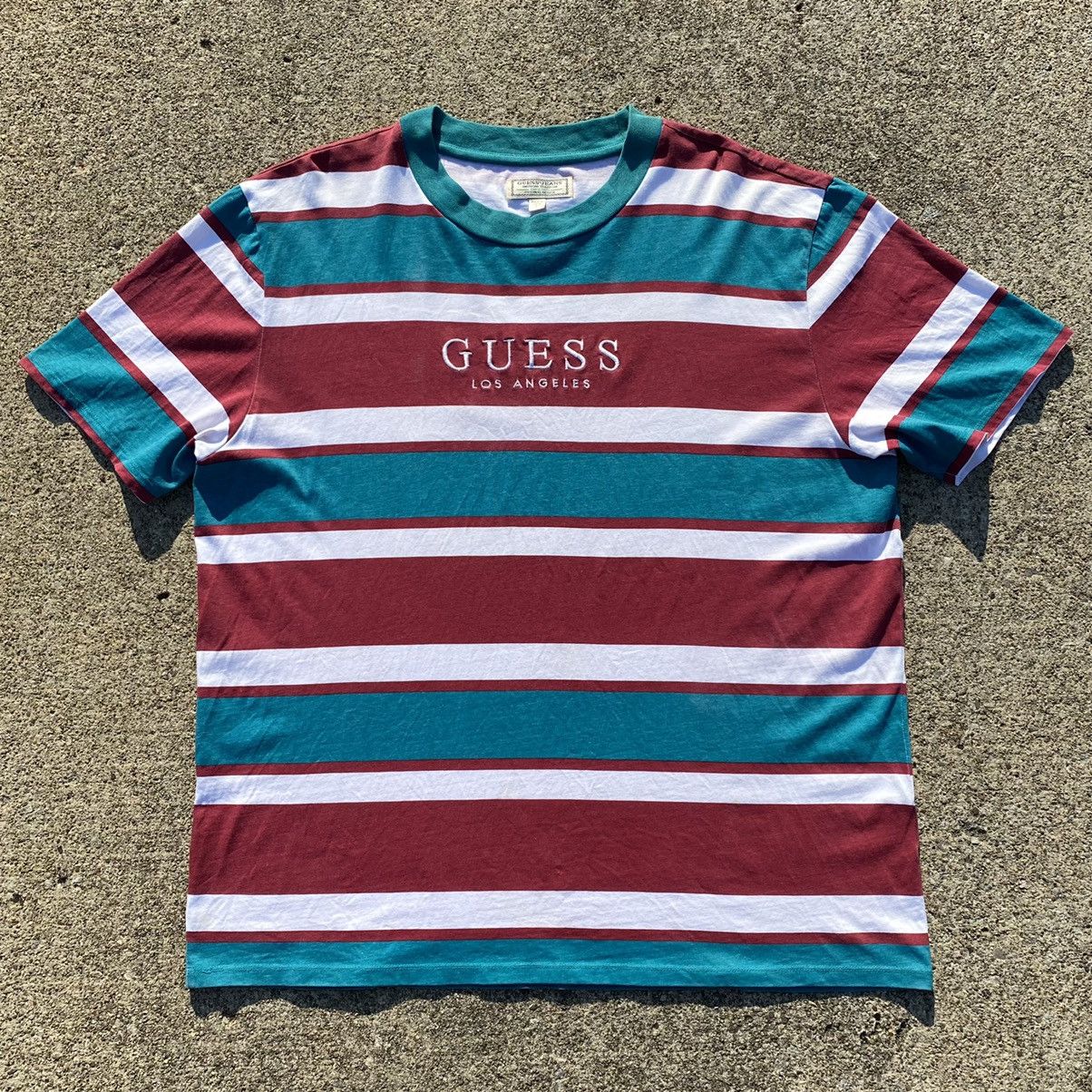Guess Guess embroidered striped shirt | Grailed