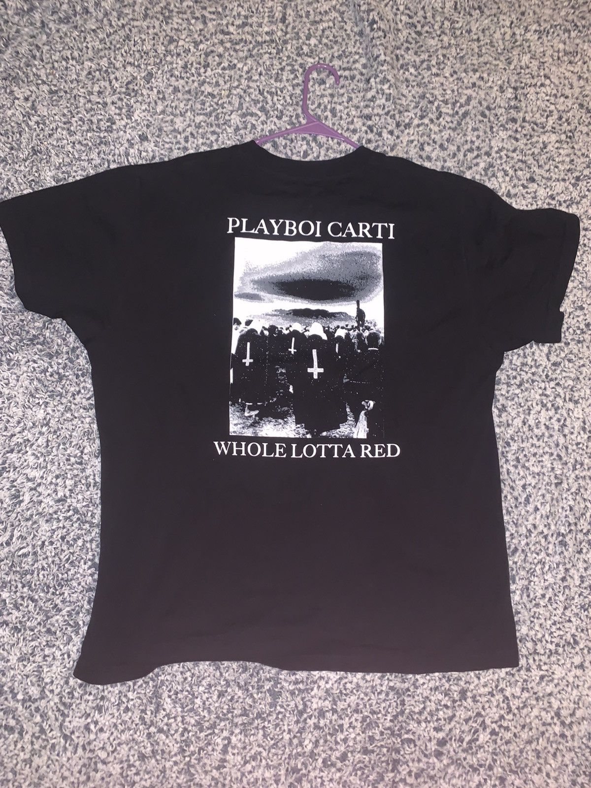 Streetwear Playboi Carti WLR Whole Lotta Red Black Leather Merch XXL ...