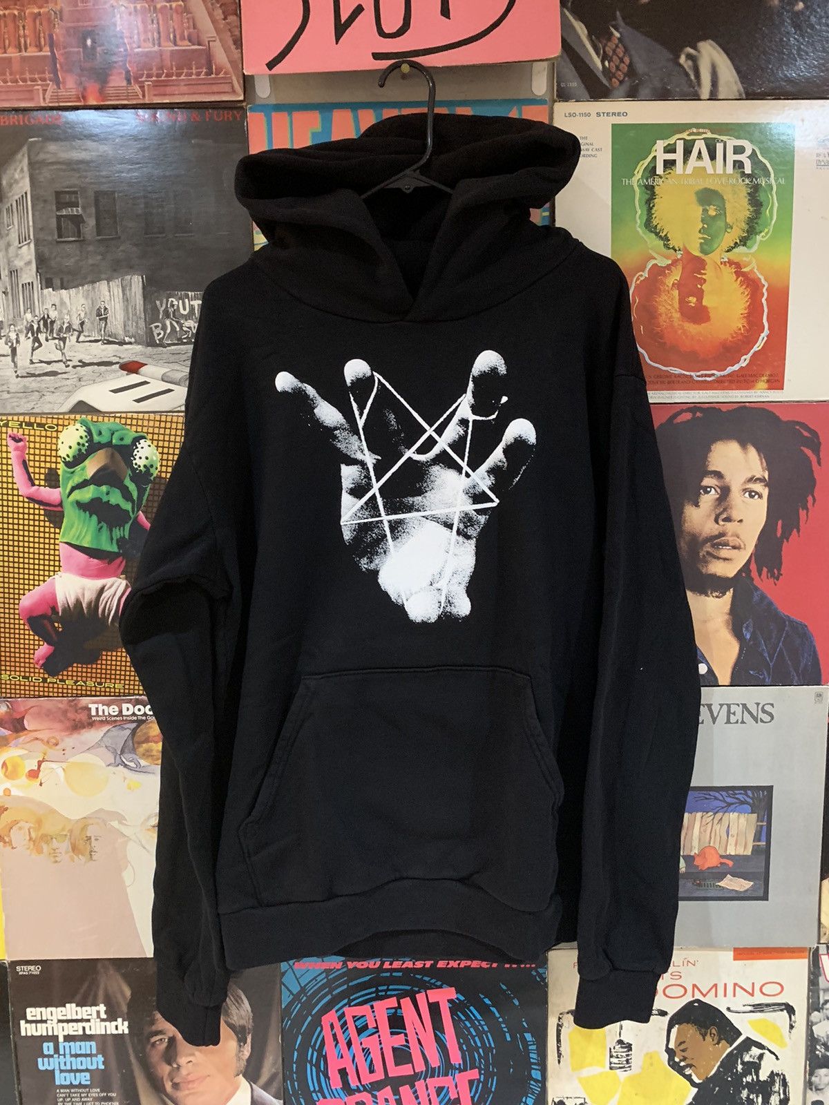 Playboi Carti Whole Lotta Red WLR Hand Black Hoodie | Grailed