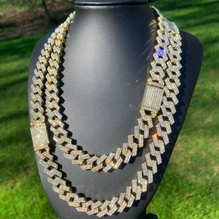 Streetwear Iced Cuban Link Chain | Gold Cuban Chain 15mm | Grailed