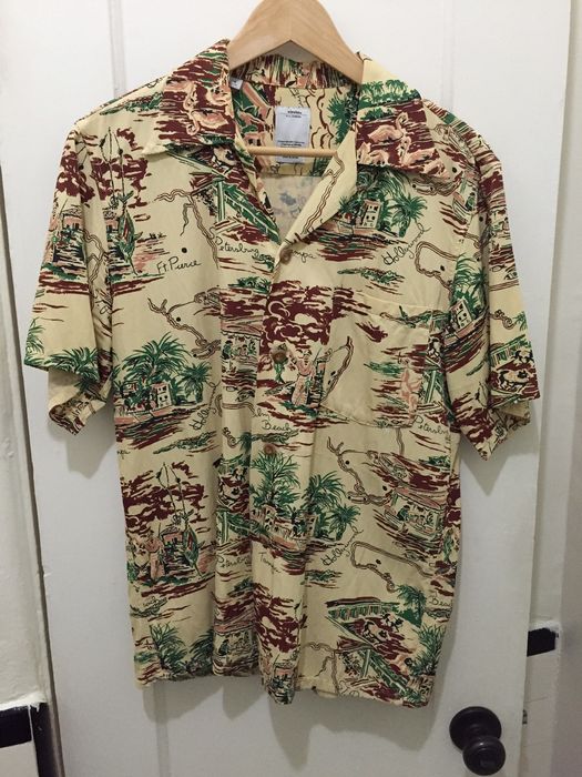 Visvim Duke shirt yellow aloha print | Grailed