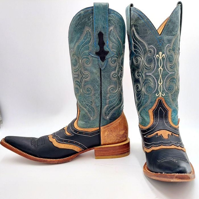 Other Pointy Toe Cowboy Boots Indomables Mens 6 Black Tan | Grailed