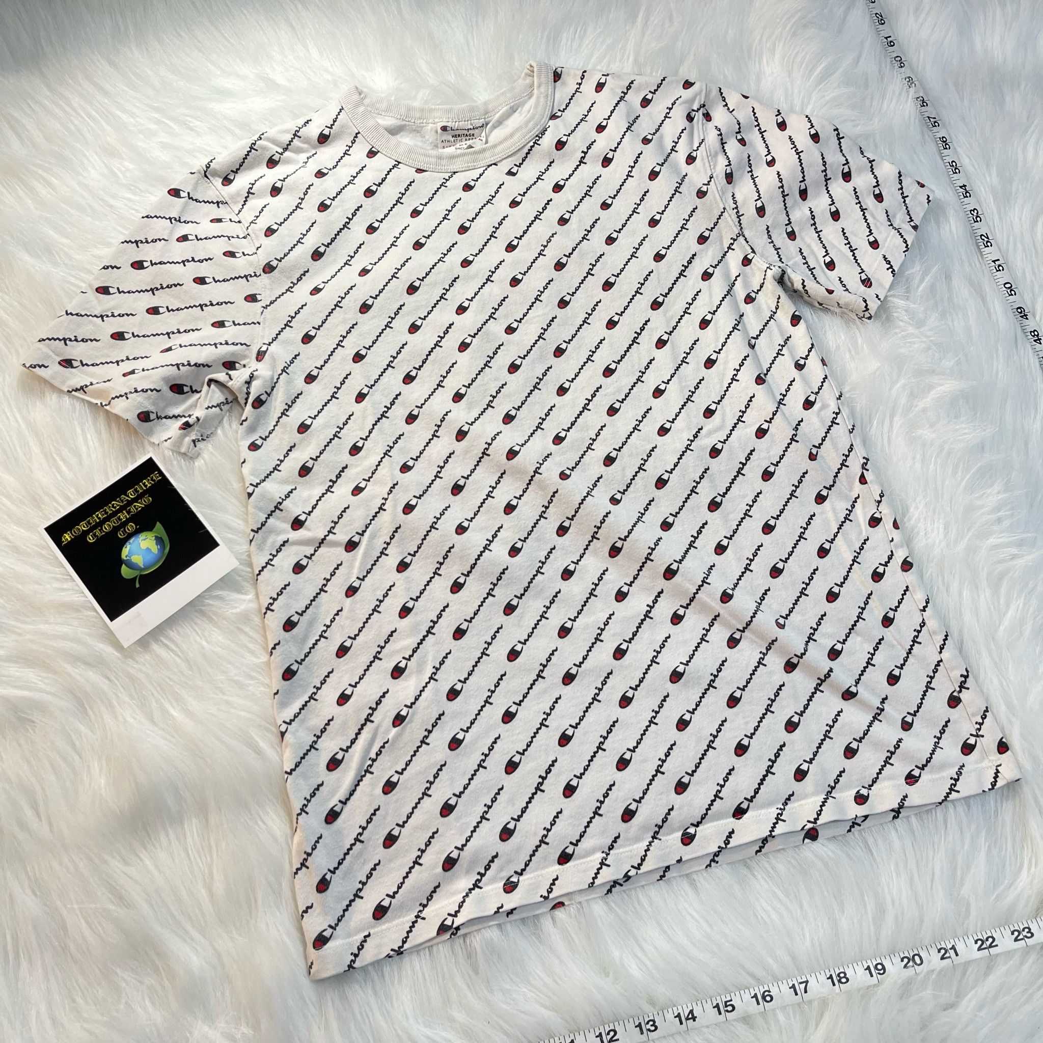 Champion ICONIC CHAMPION MONOGRAM LOGO S/S T SHIRT | Grailed