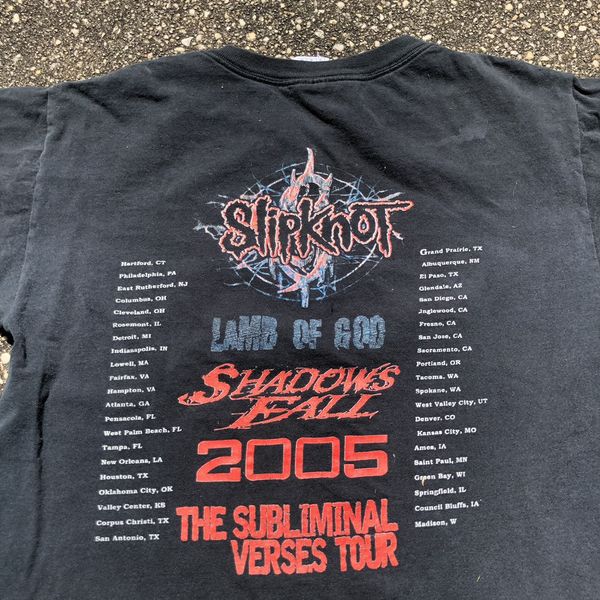 Vintage Slipknot The Subliminal Verses Tour 2005 | Grailed