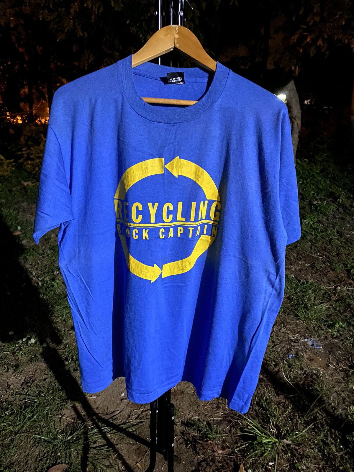 Screen Stars × Vintage Vintage 90s Recycling Block Captain Made In Usa ...