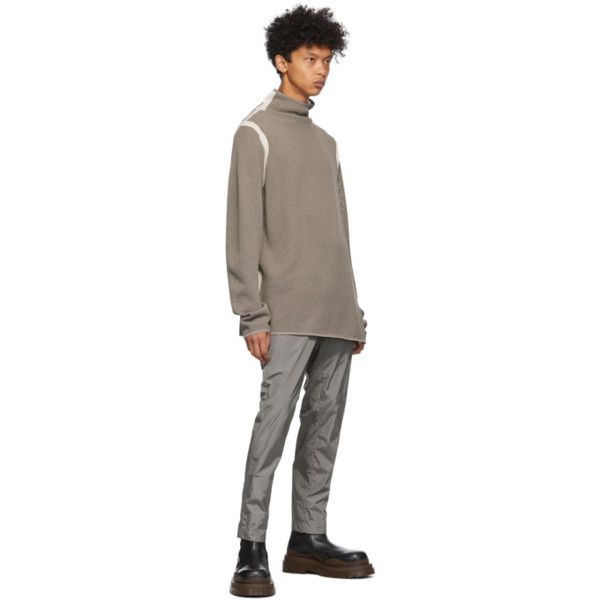 Arnar Mar Jonsson Grey Taffeta Tailored Trousers | Grailed