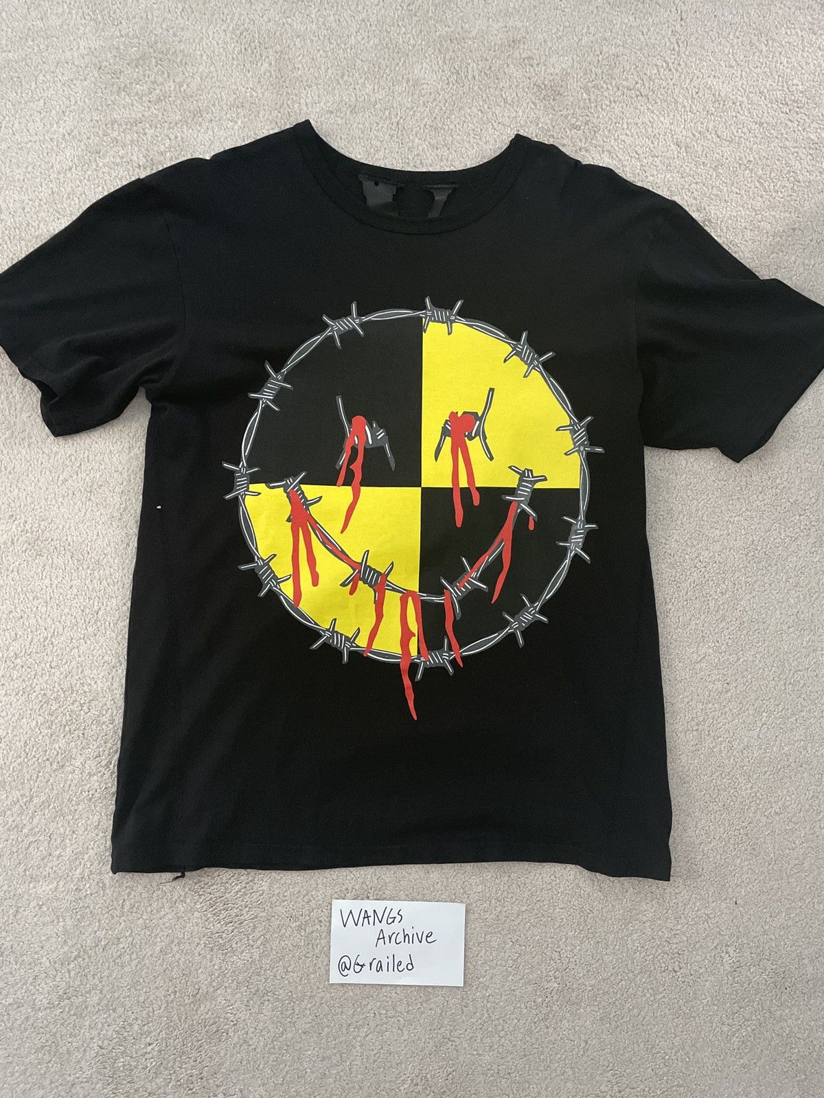 Vlone *Rare* Vlone testing smiley face tee | Grailed