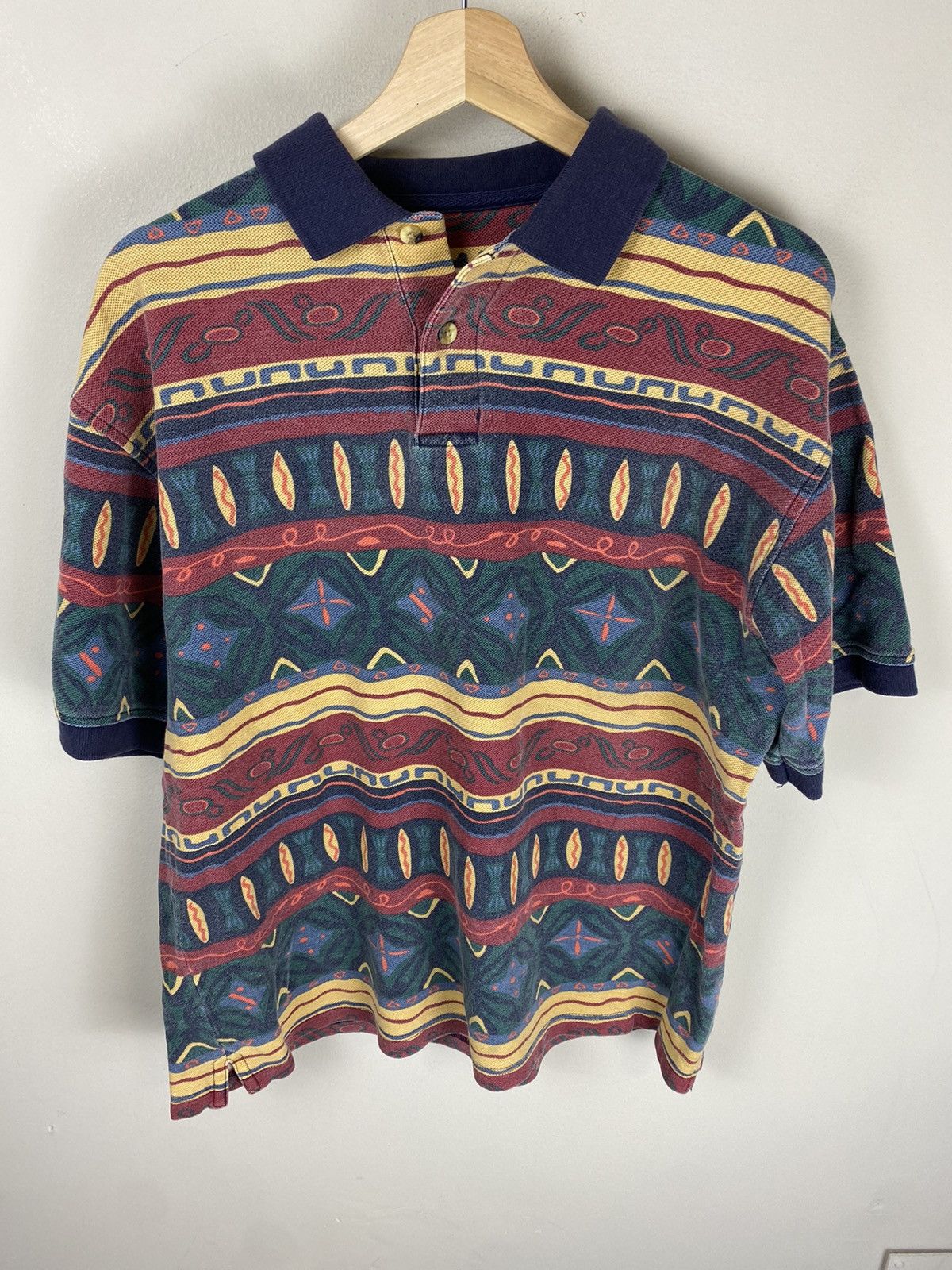 Vintage Vintage Psycho Aztec Polo | Grailed