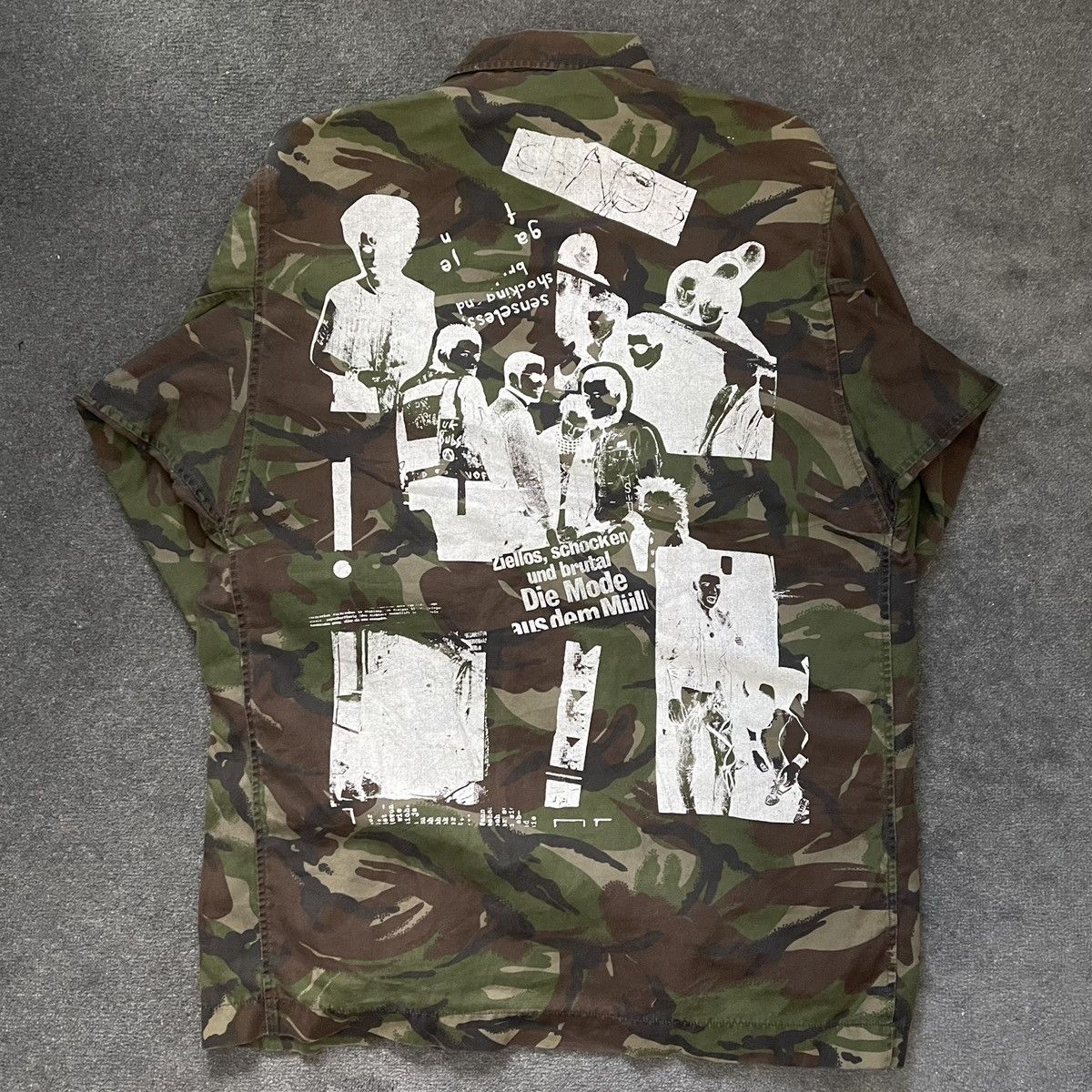 Vintage Vintage 80s Army Military Fatigue Utility Camo Parka Jacket ...