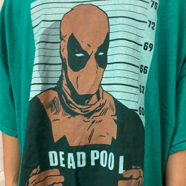 Marvel Comics Deadpool Mugshot Green T-Shirt | Grailed