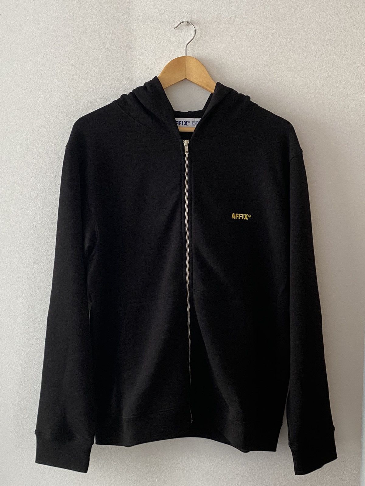 AFFXWRKS Affix Basic Embroidered Black Zip Hoodie | Grailed