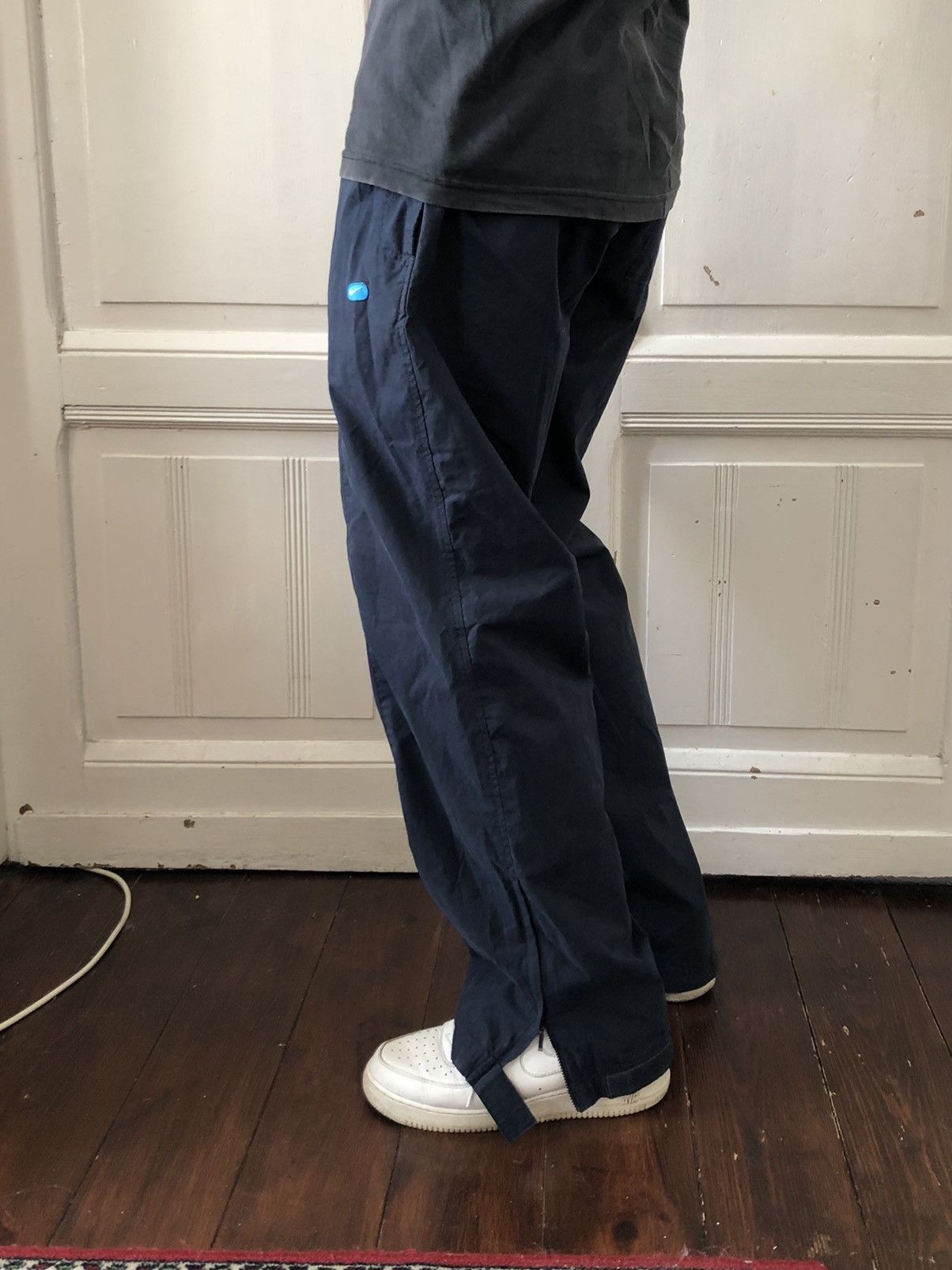 Nike × Vintage Zip Velcro Track Swoosh Pant | Grailed