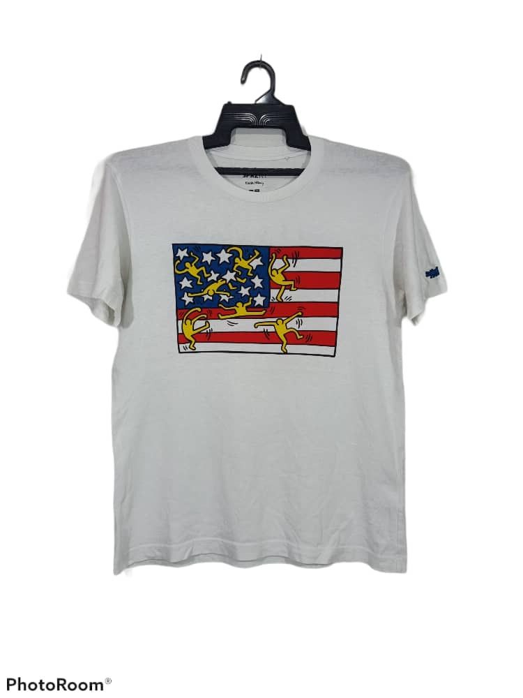 Art × Keith Haring × Uniqlo USA Flag design SPRZ NY Tshirt | Grailed