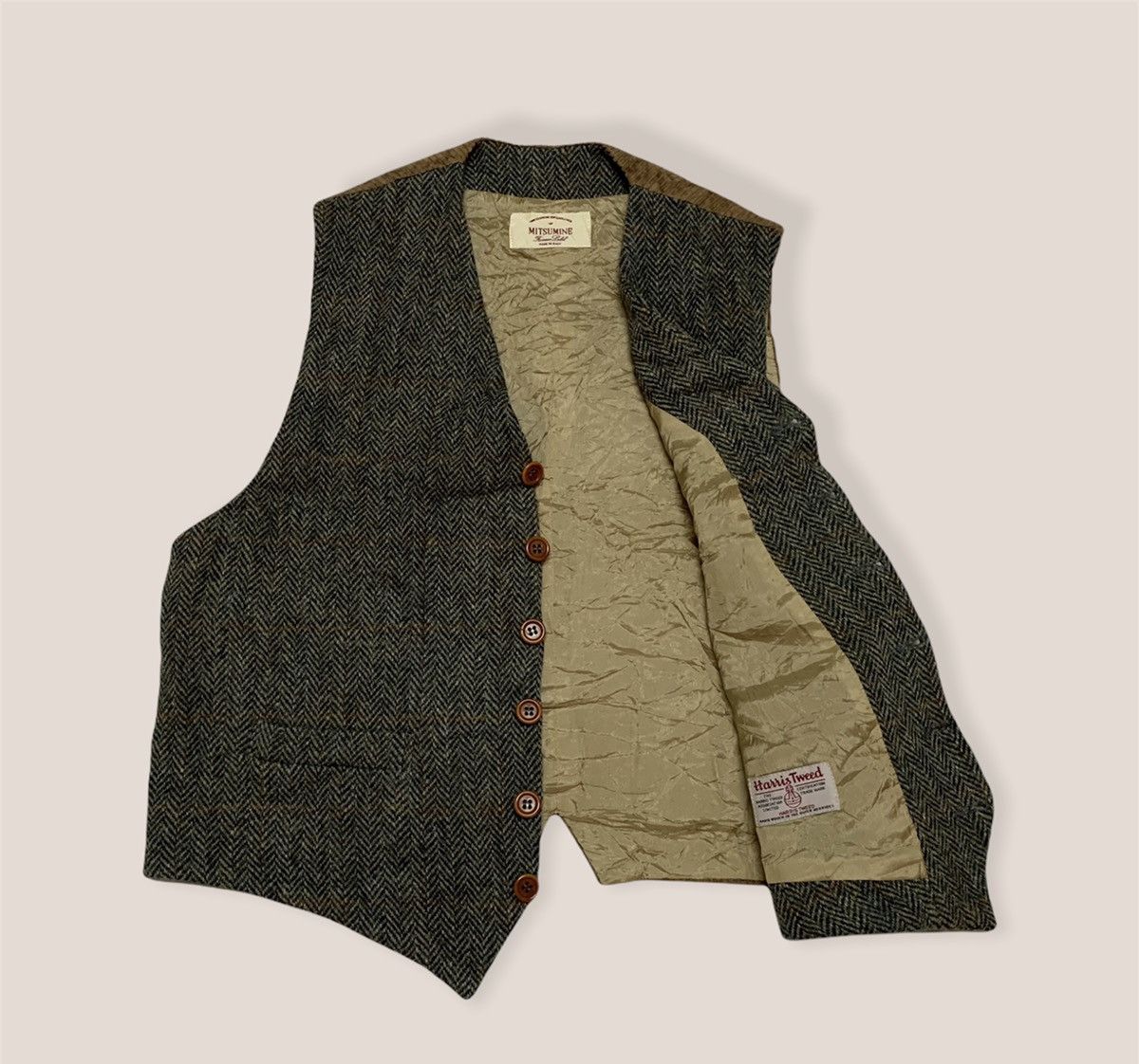 Harris Tweed × Vintage Harris Tweed Mitsumine Famous Label Wool ...