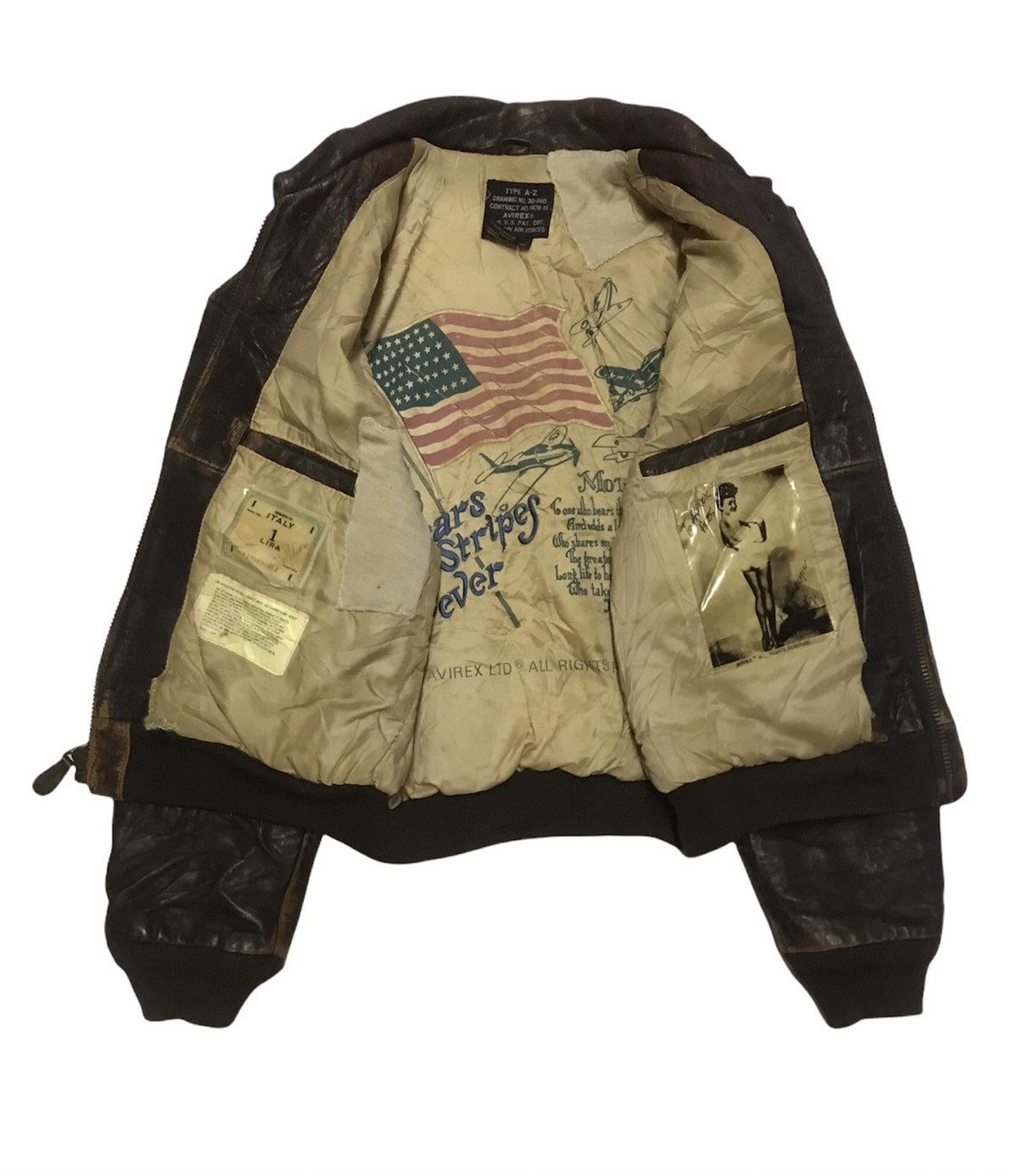 Avirex × Leather Jacket × Vintage VTG Avirex Type A-2 Flight Jacket | Grailed