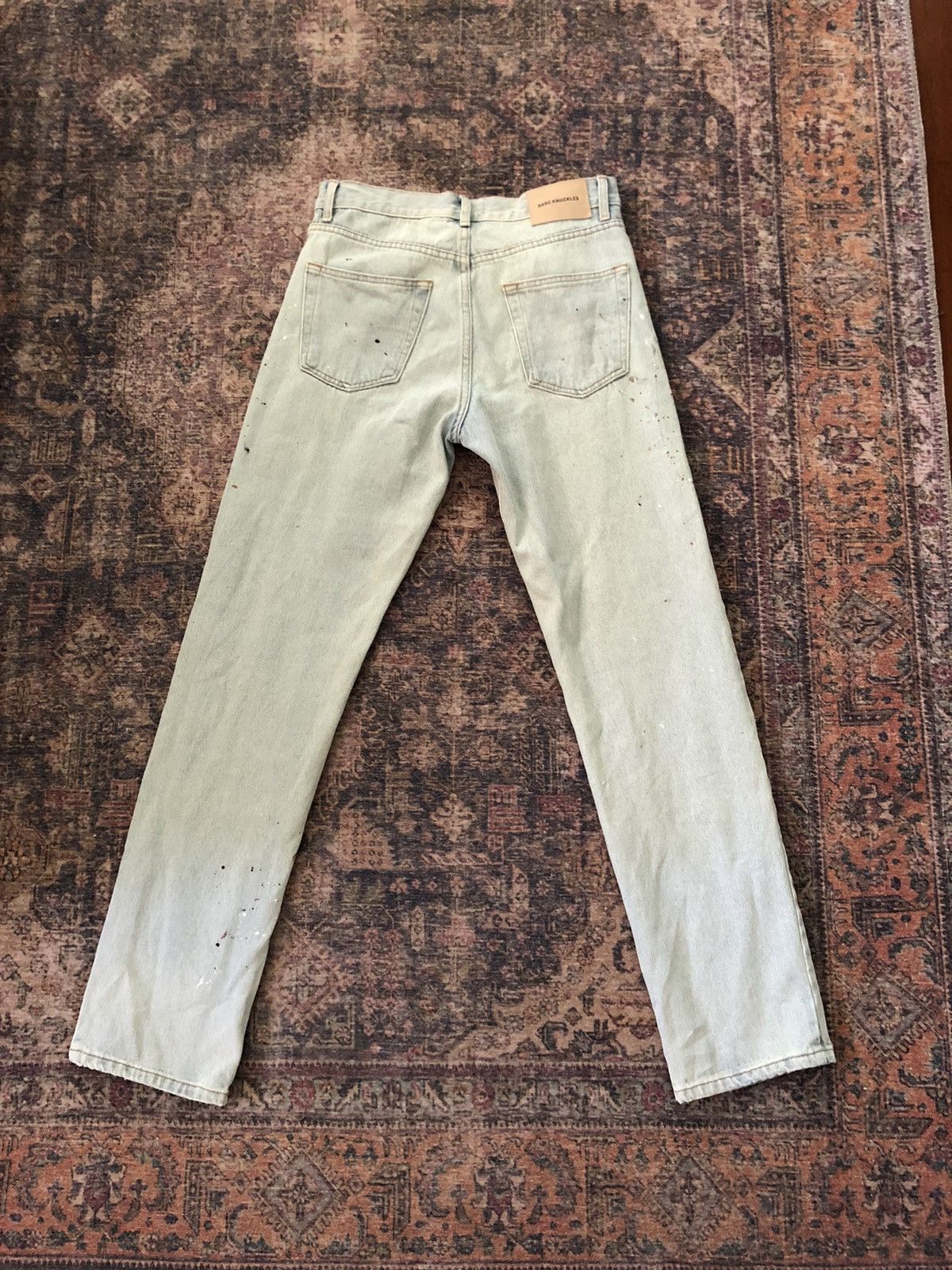 Bare Knuckles Bare Knuckles Collection 5 Light Wash Paint Splatter ...