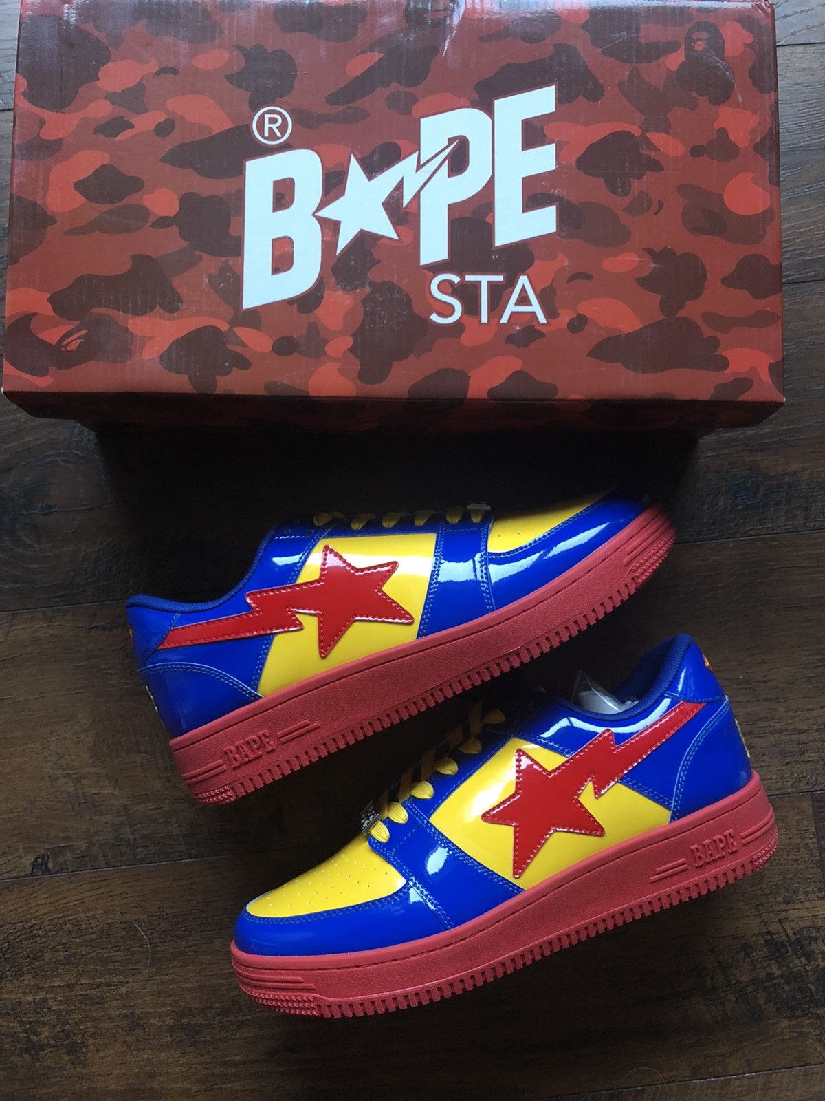 Bape Brand new Bape x DC comics Superman Bapesta | Grailed