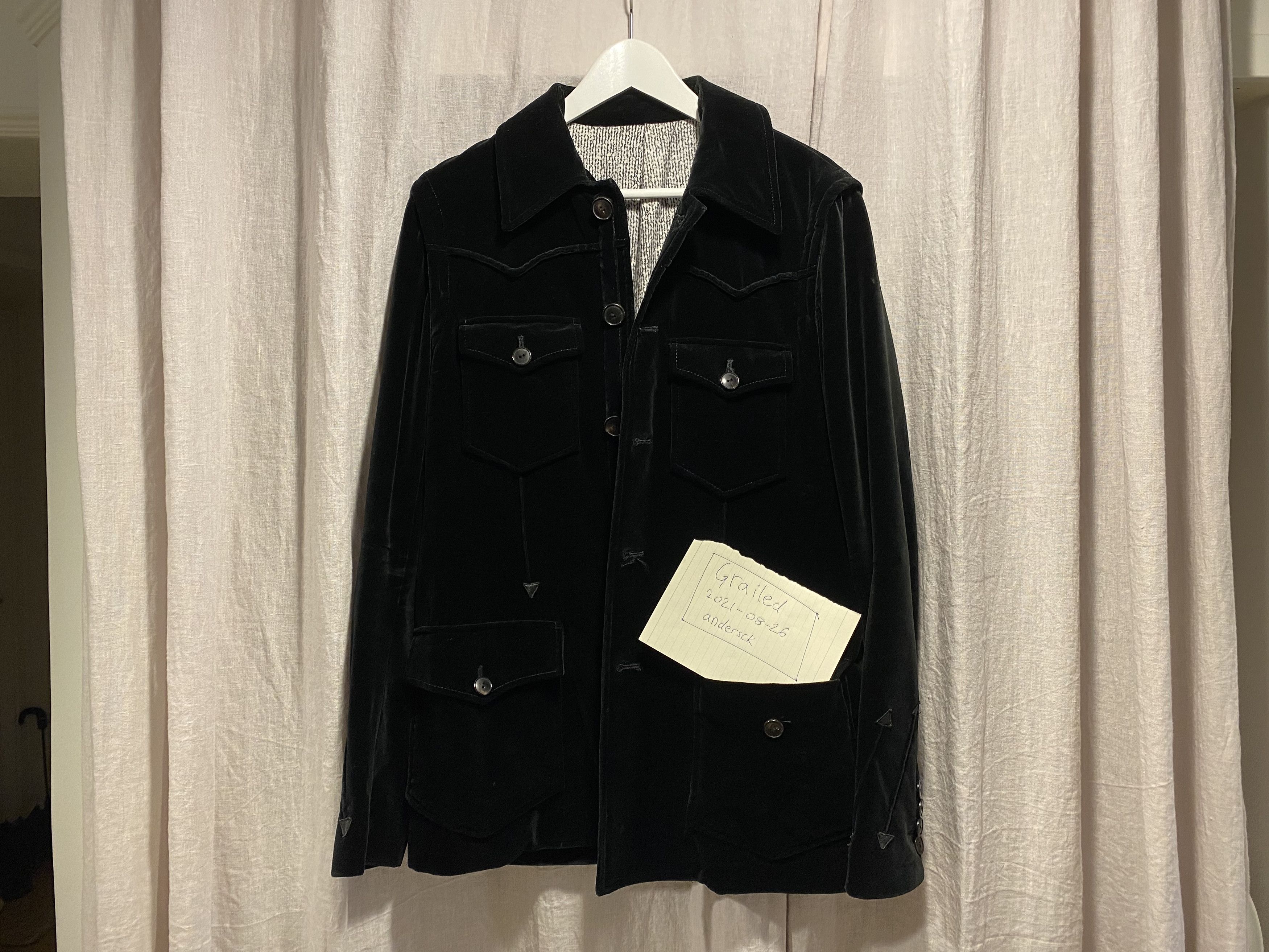 Number (N)ine Number (N)ine velvet western jacket aw07 | Grailed