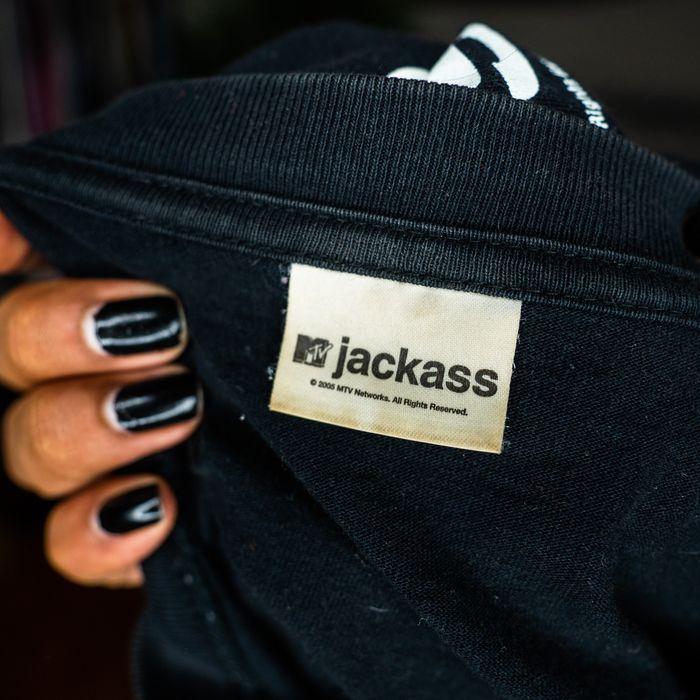 Streetwear Jackass Warning Label T Shirt | Grailed