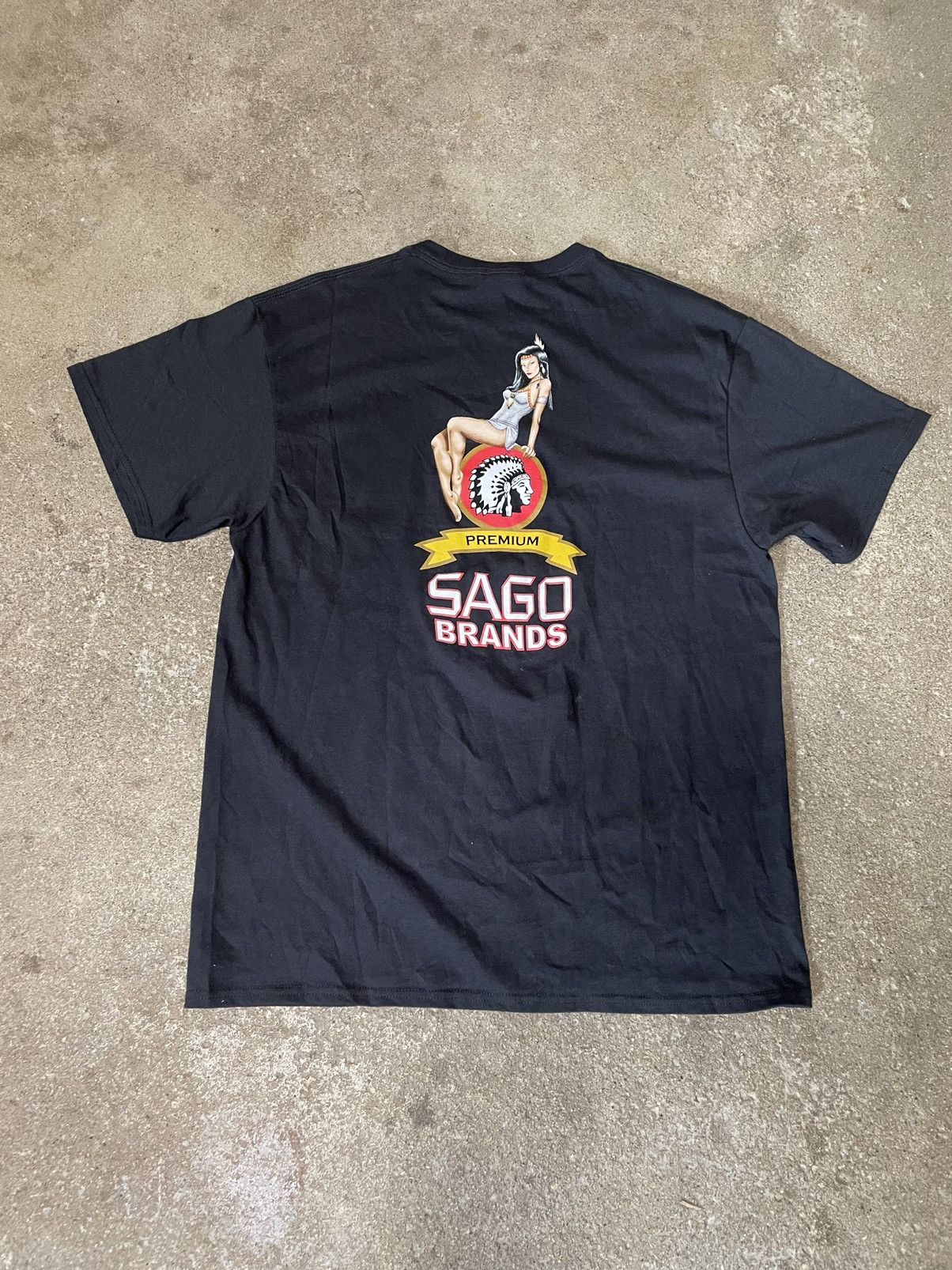 Vintage Vintage Cigarette Tee Sago Brand Large Late 90s / Early 00s ...
