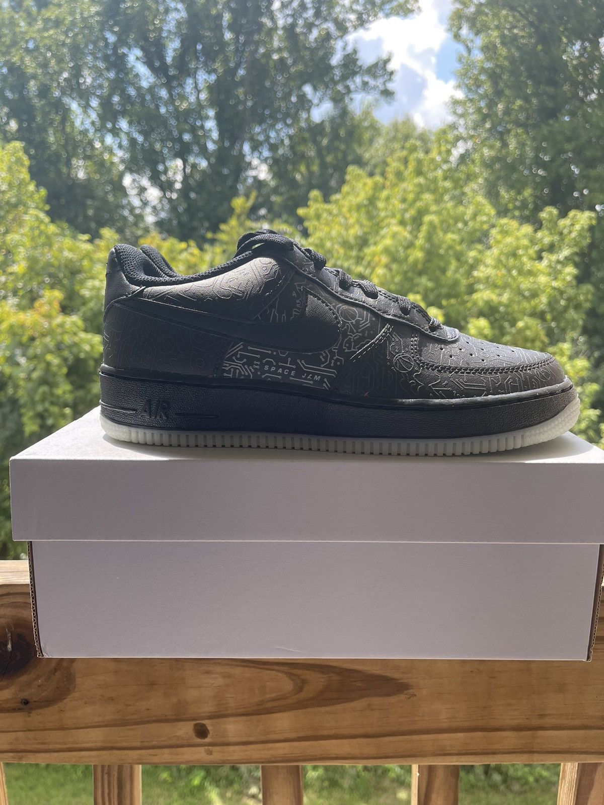 Nike Air Force 1 SpaceJam Computer Chip | Grailed