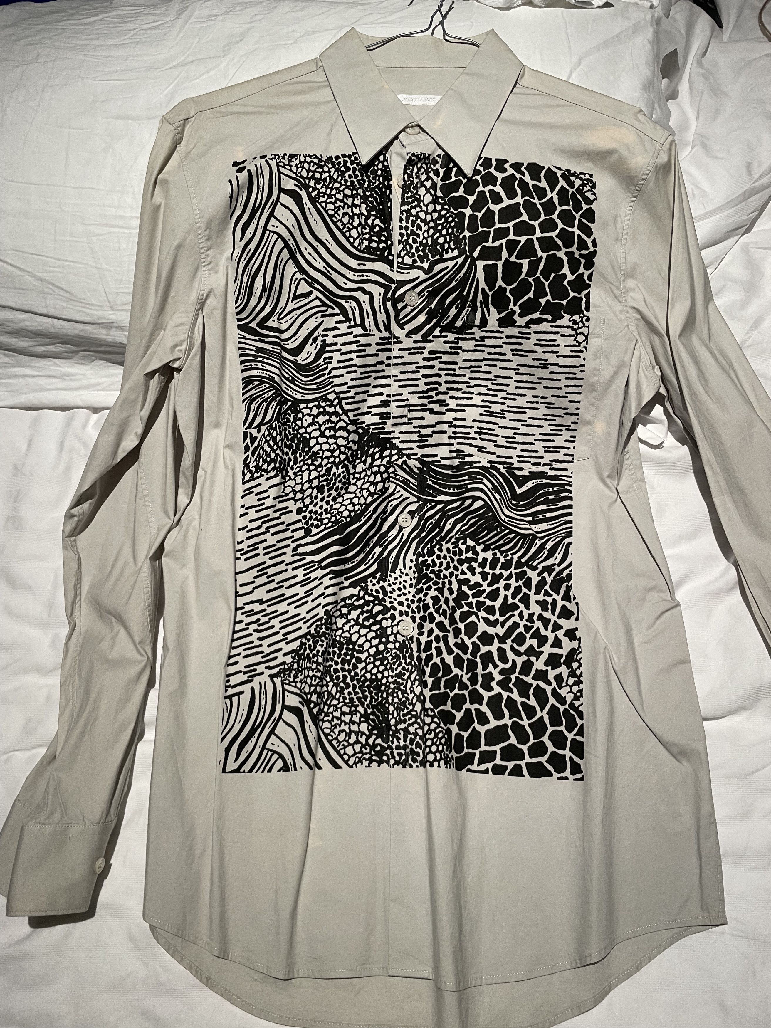Helmut Lang Helmut Lang Graphic Button Up | Grailed