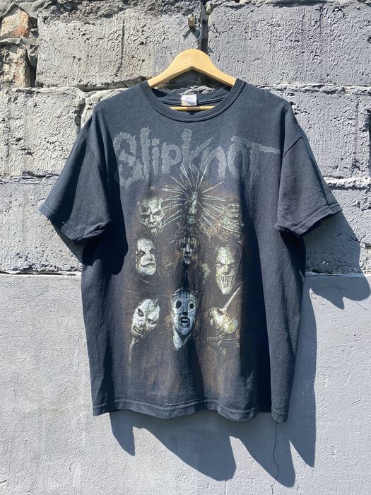 Vintage Vintage 2000s Slipknot Promo Band Tee L white zombie kiss | Grailed