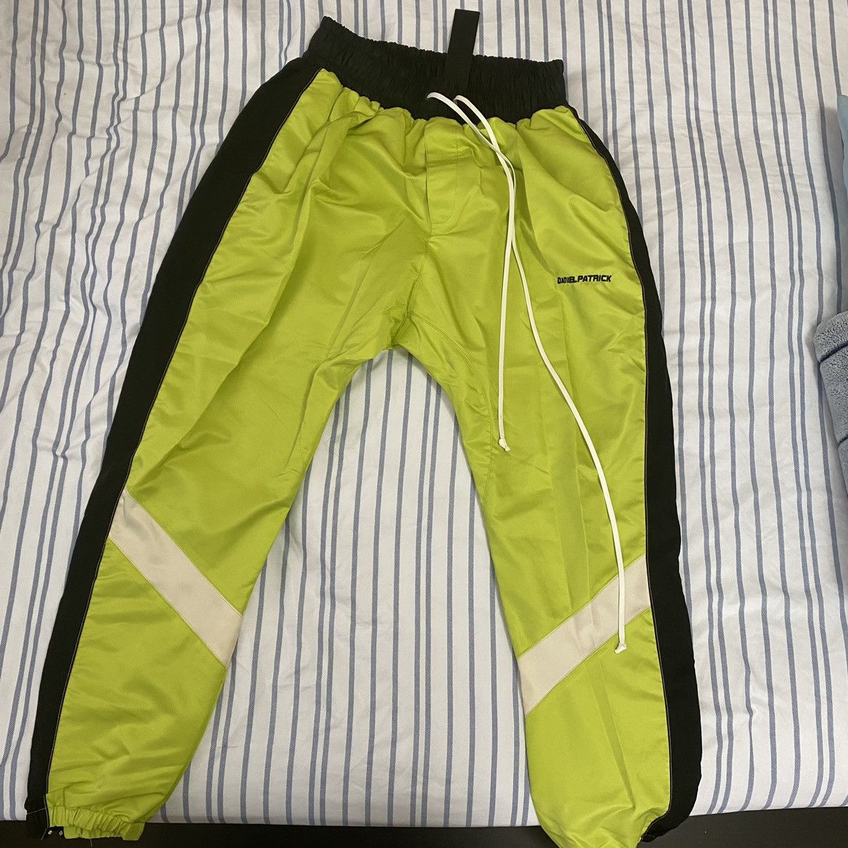 Daniel Patrick Daniel Patrick Parachute Pants Volt/Black NWT | Grailed