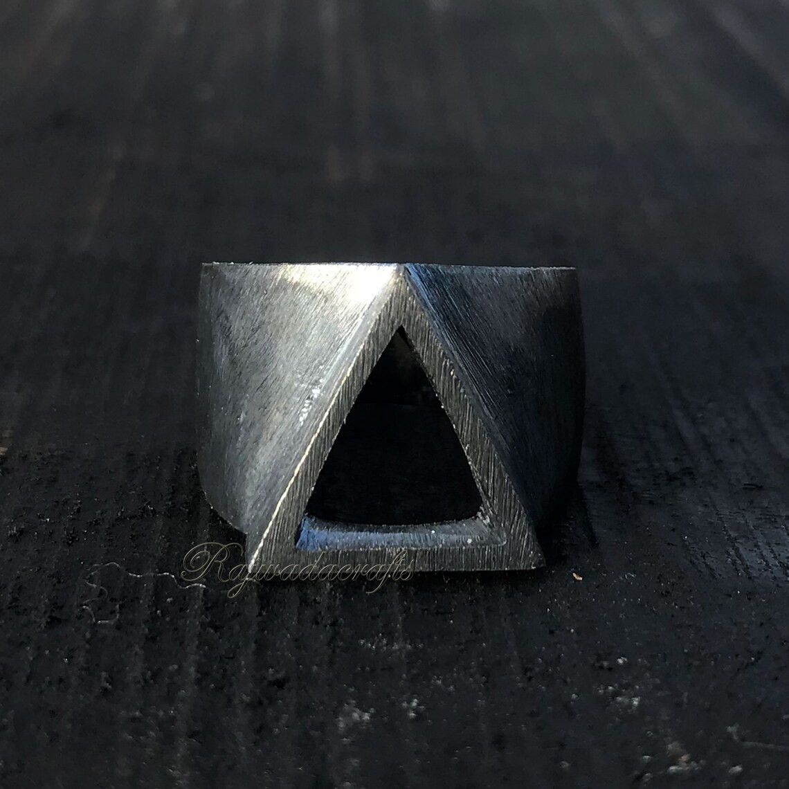 Handmade Triangle Ring, Triangle Band, Mens Ring, Solid925Sterling ...