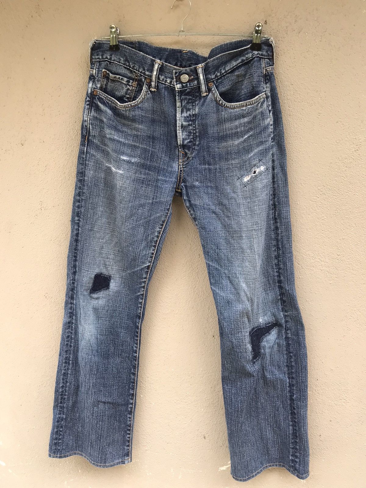 45rpm × Distressed Denim 45 rpm japan jeans denim | Grailed