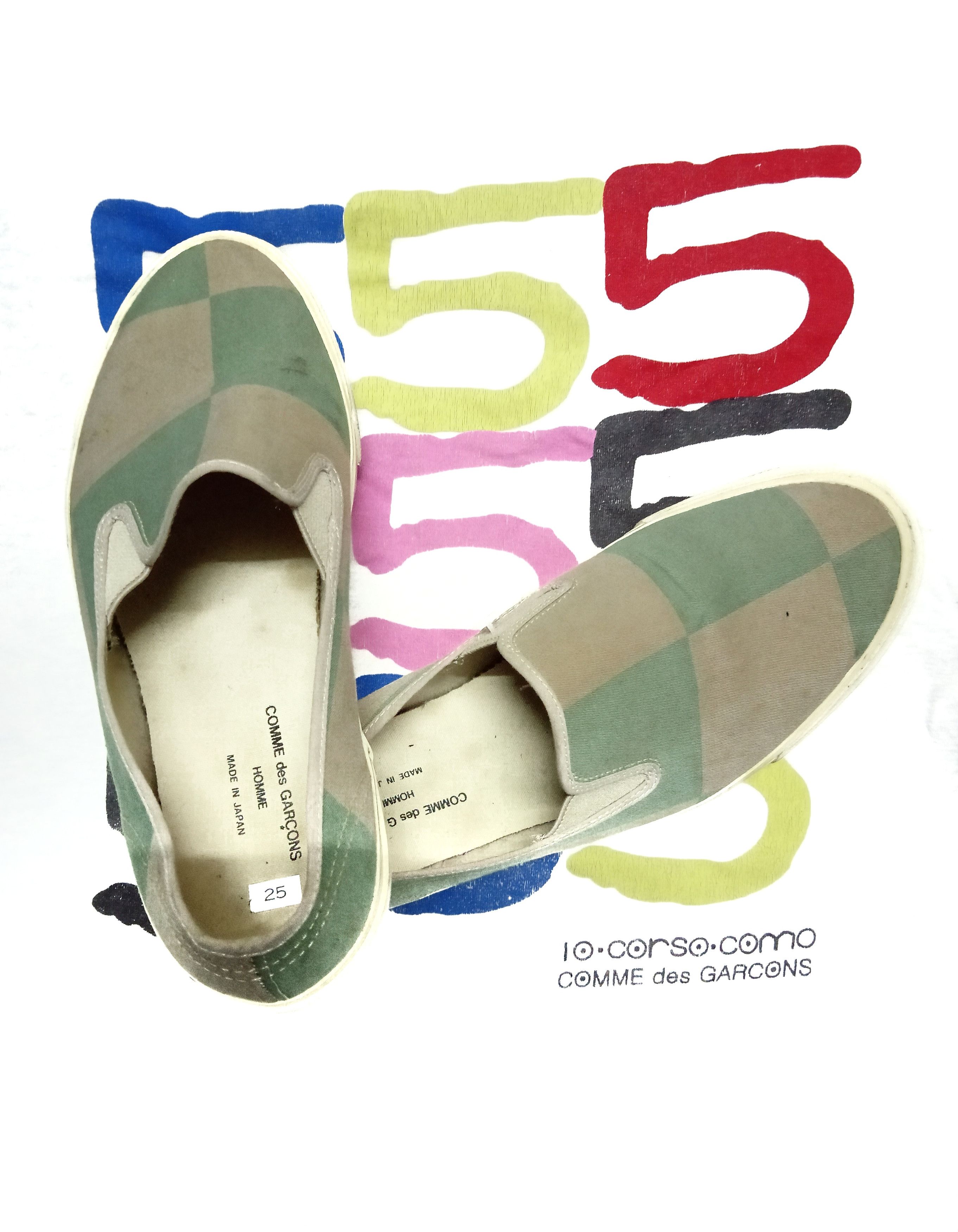 Comme des Garcons × Rei Kawakubo CDG PATCHWORK SLIP ON | Grailed