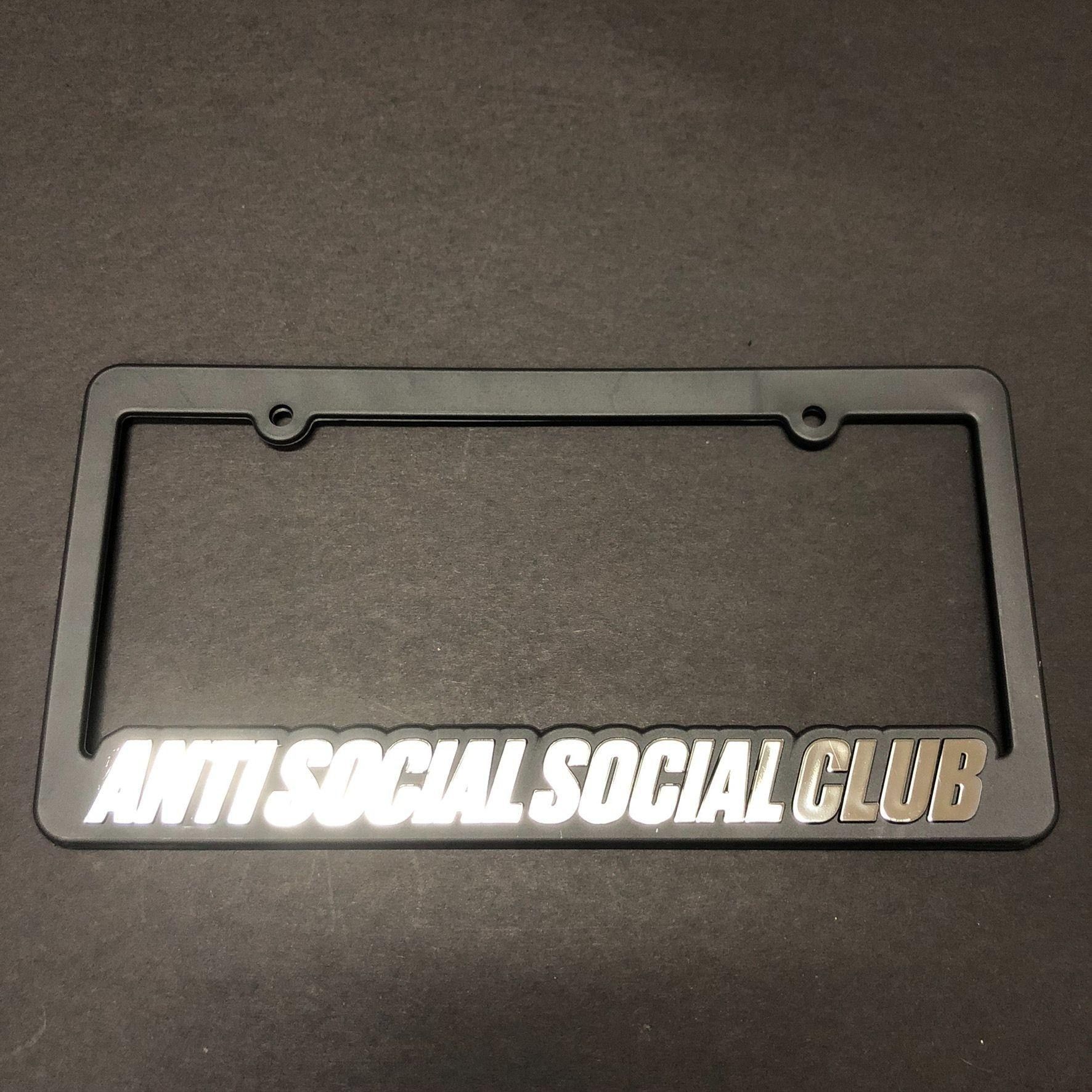 Anti Social Social Club DS anti social social club Licence Plate Frame ...