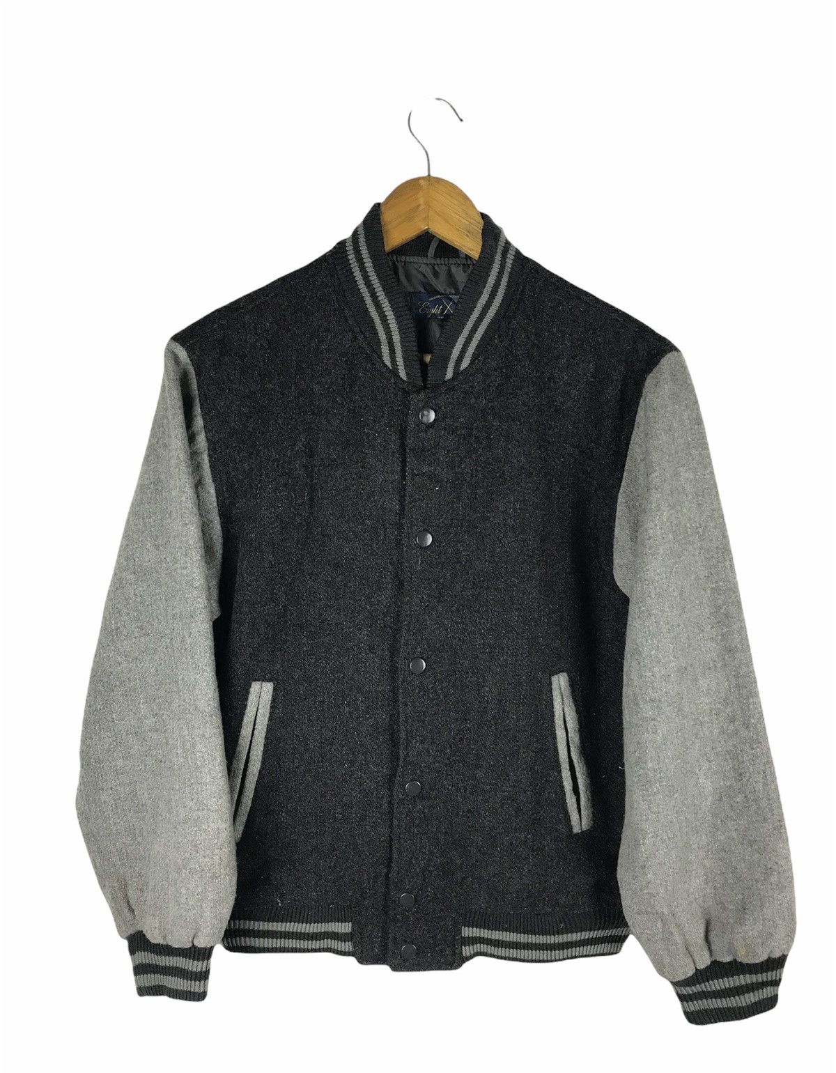 Varsity × Varsity Jacket × Vintage EIGHT CLUB VARSITY JACKET STYLE WOOL ...