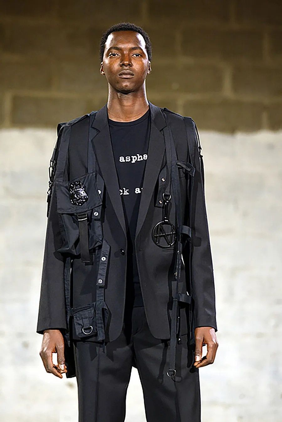 Raf Simons Raf Simons SS03 Consumed Black Blazer - Runway Look 12 | Grailed