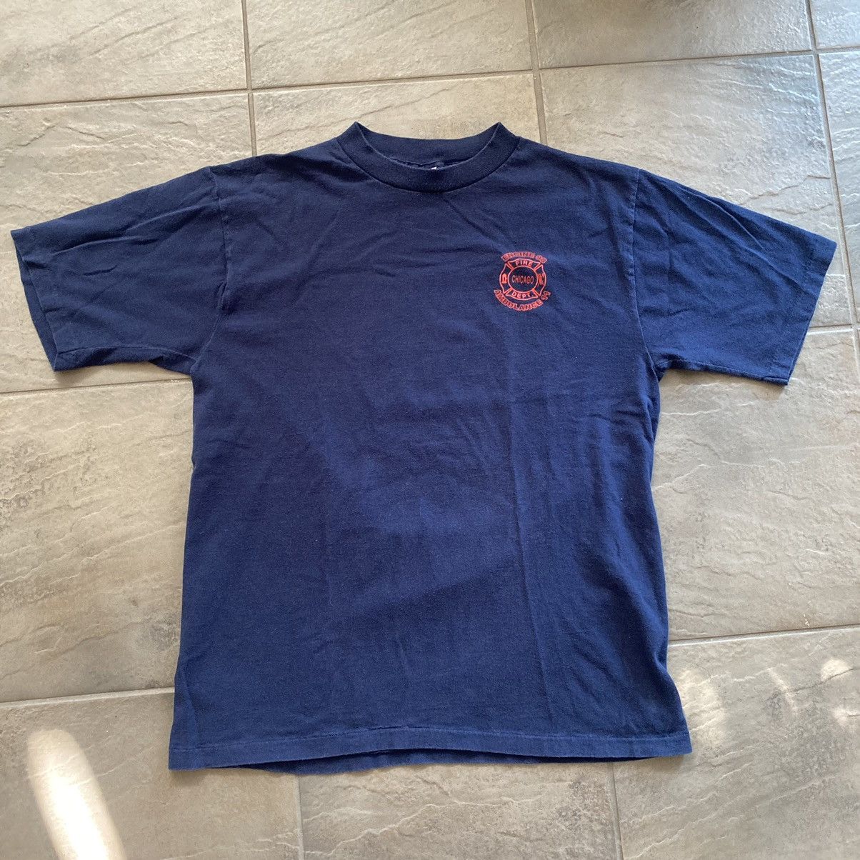 Made In Usa × Vintage 90s chicago fire dept. engine 98 | Grailed
