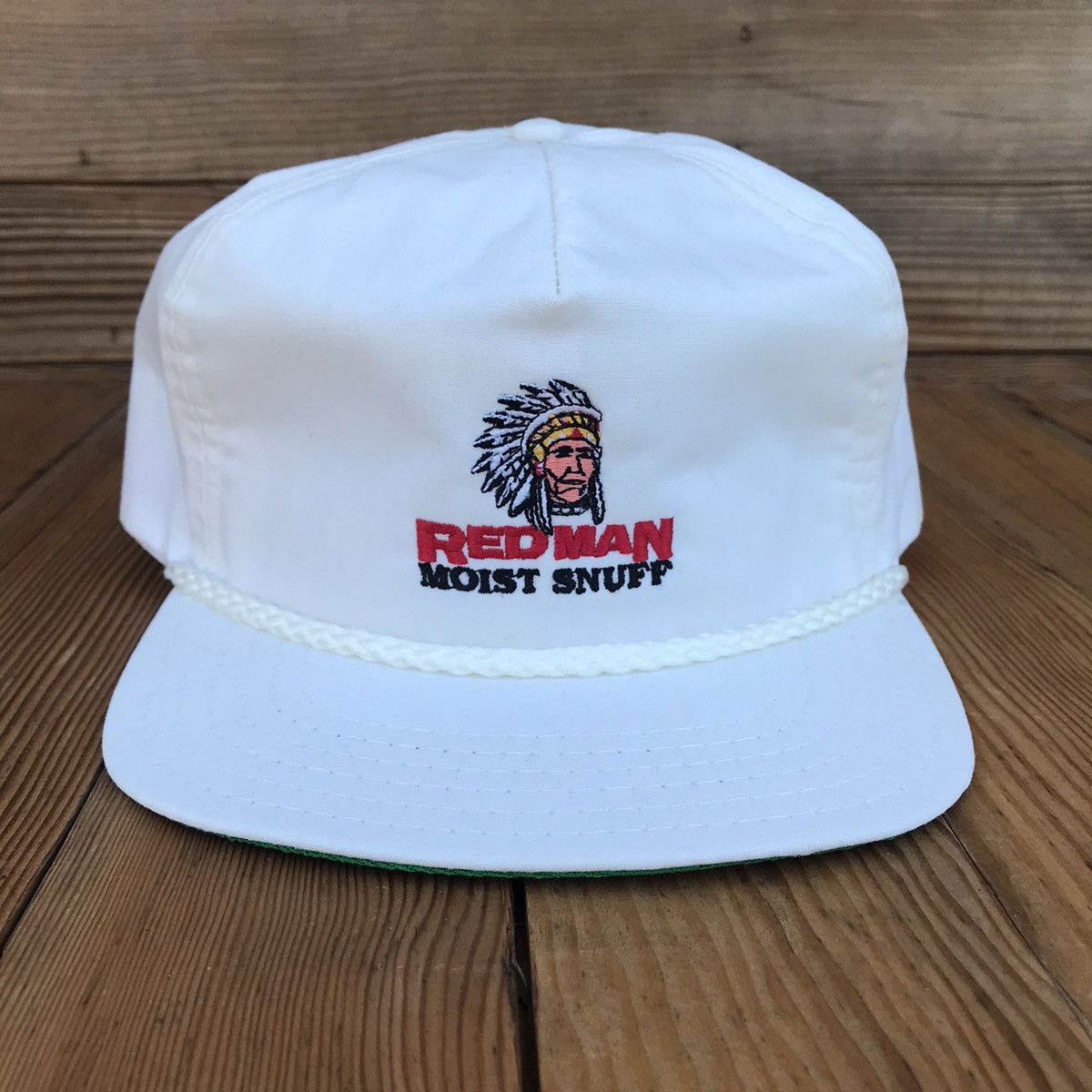 Vintage Vintage Red Man Moist Snuff Snap Back Trucker Hat | Grailed