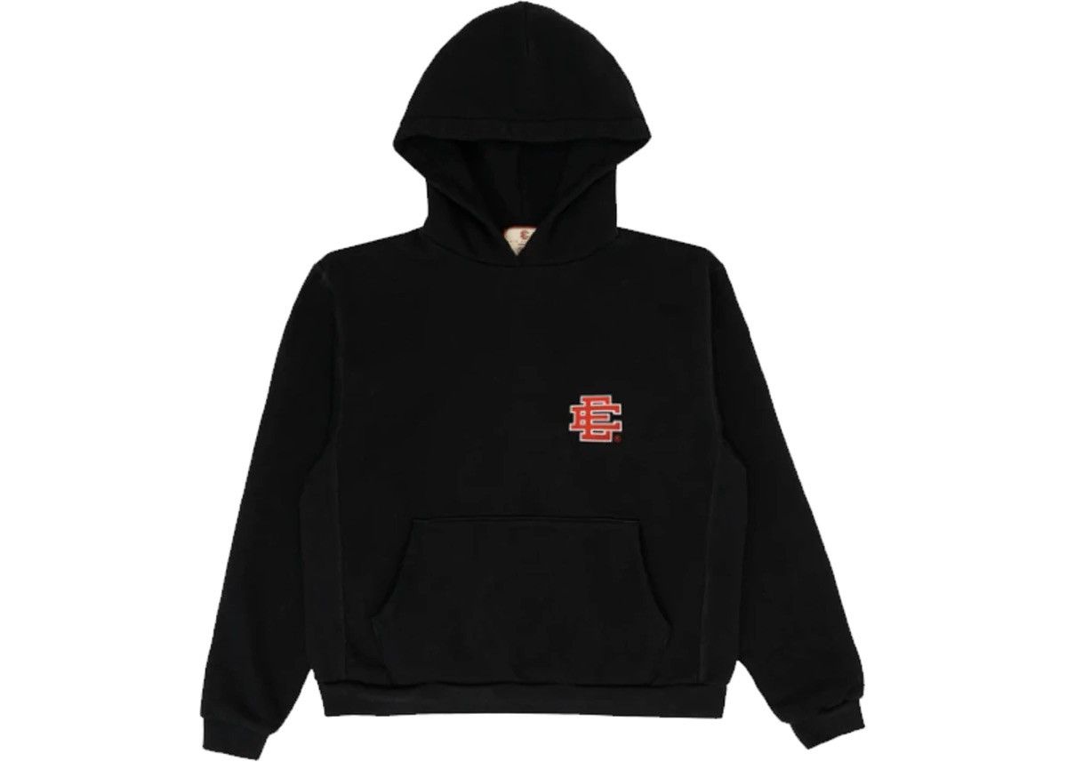 Eric Emanuel Eric Emanuel EE Basic Hoodie Black/Varsity Red | Grailed