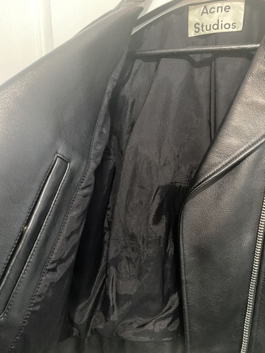 Acne Studios (SOLD) Acne Studios Mock Leather Biker Jacket | Grailed