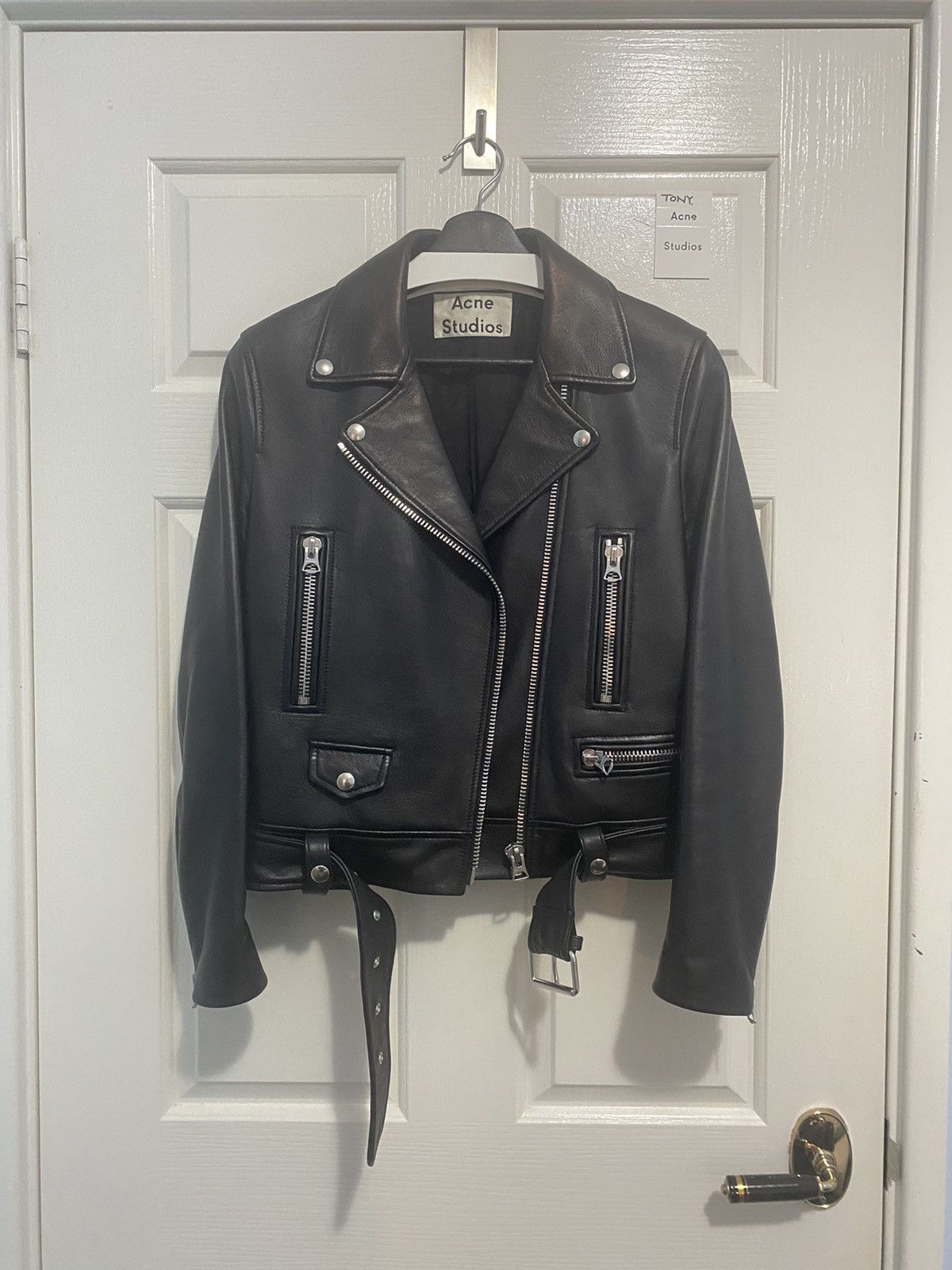 Acne Studios (SOLD) Acne Studios Mock Leather Biker Jacket | Grailed
