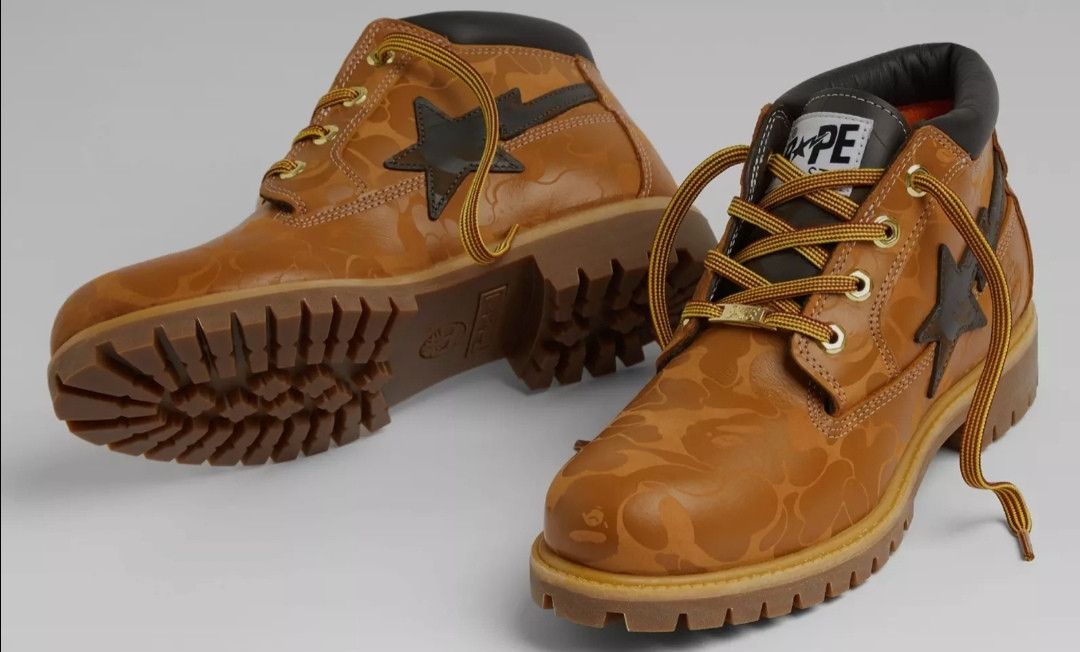 Bape Bape Timberland Chukka Boots | Grailed