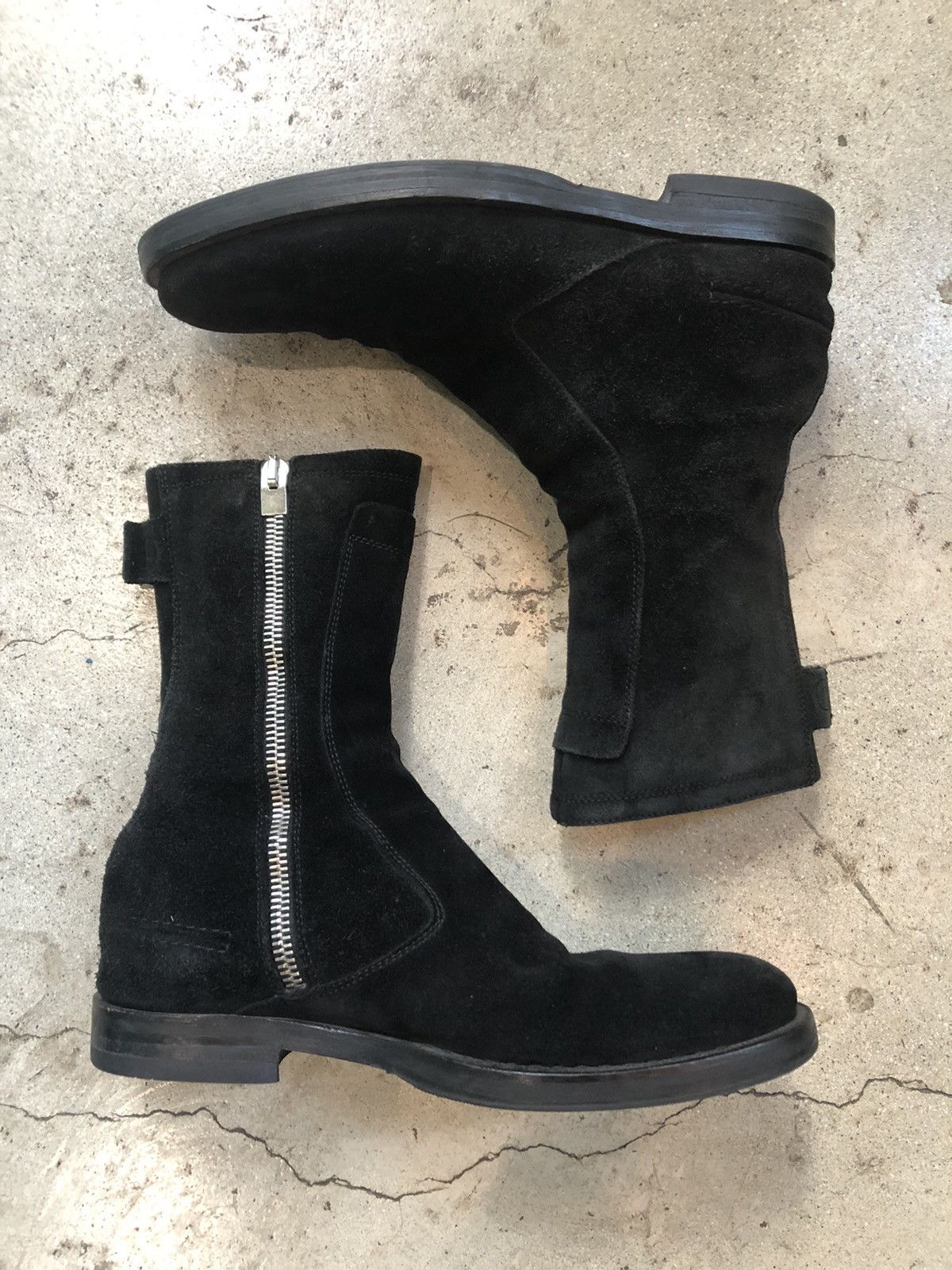 Dior Dior Homme AW2004 VOTC Suede Moto Boot | Grailed
