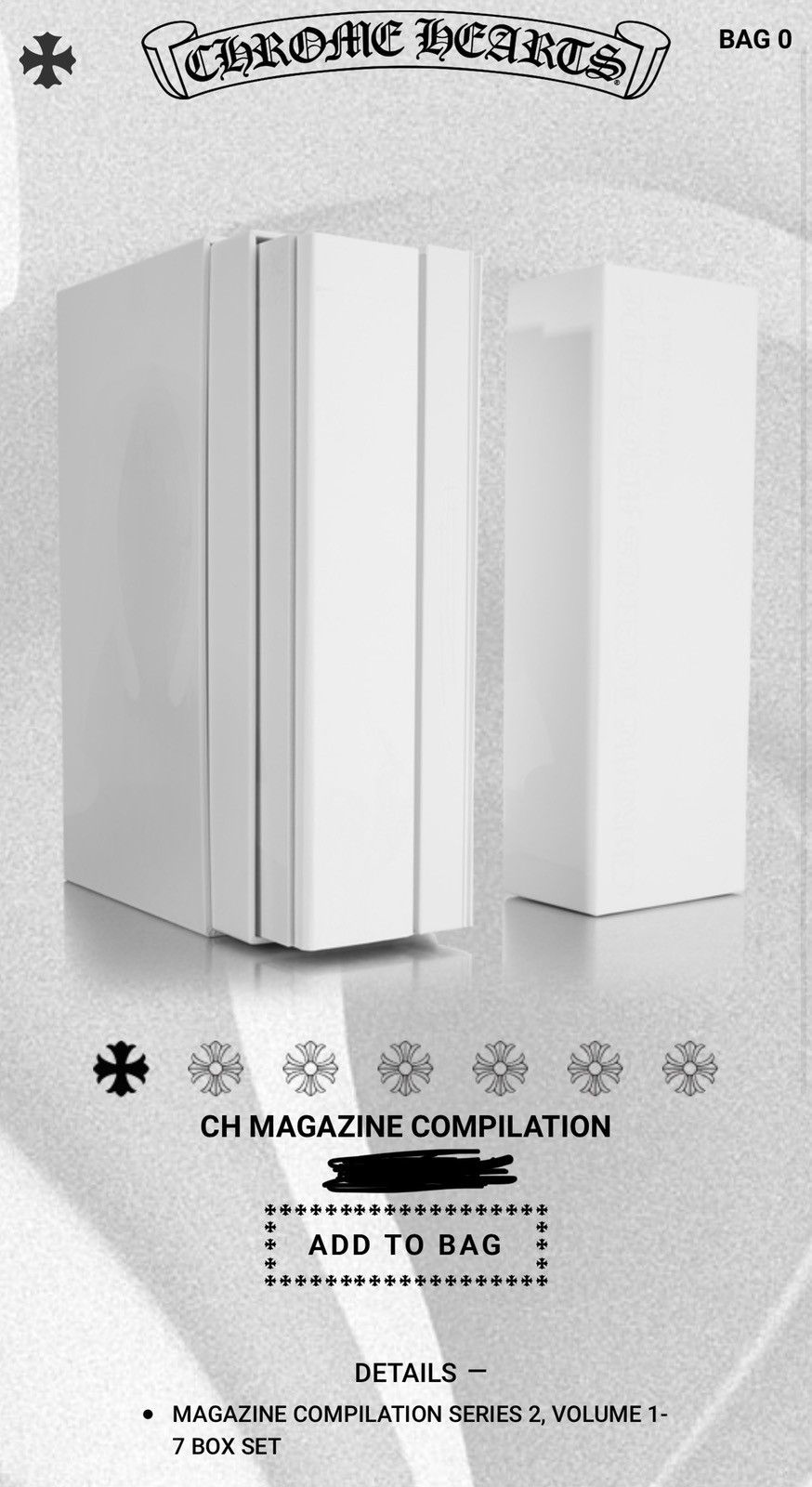 Chrome Hearts Chrome Hearts Magazine Series 2 Vol. 1-7 Box Set | Grailed