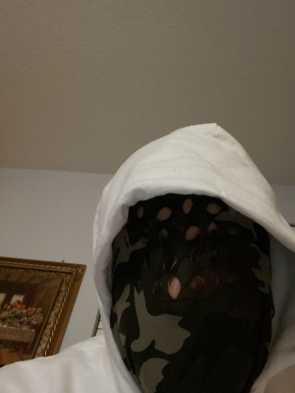 Custom Kanye west and Travis Scott face mask full face covering | Grailed