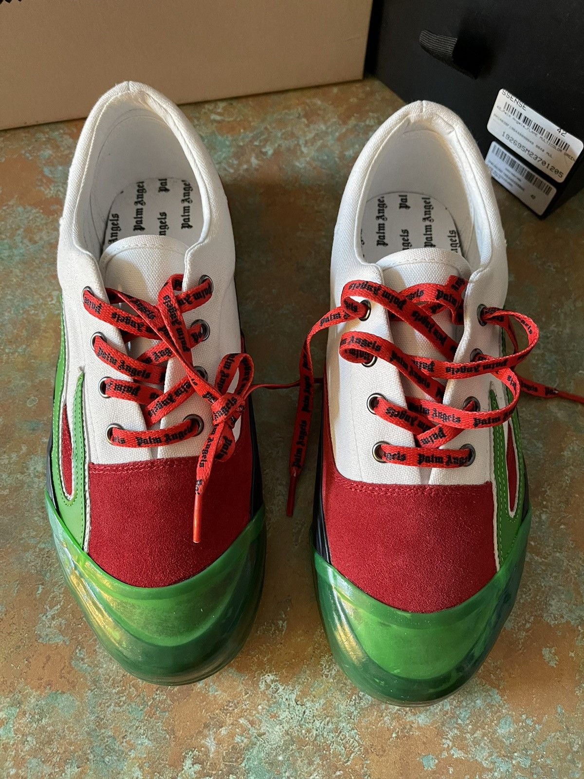Palm Angels Palm Angels low top drip sneakers MSRP 400$ | Grailed