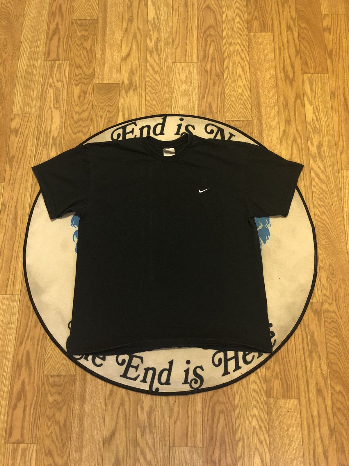 Nike × Vintage Y2K NIKE SIDE SWOOSH BLACK T-SHIRT | Grailed