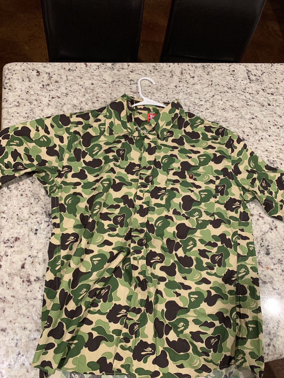 Bape Bape Button Up Robin Williams ABC CAMO | Grailed