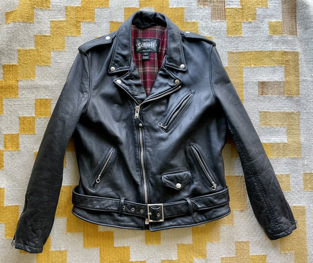 Schott Schott Vintaged Fitted Cowhide Perfecto Leather Jacket | Grailed