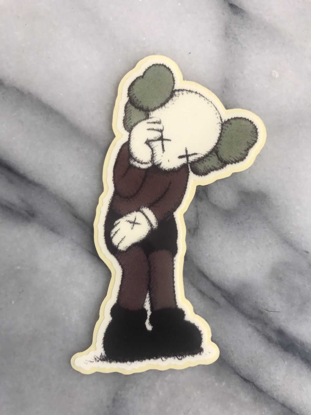 Kaws Kaws Shy Companion Sticker | Grailed