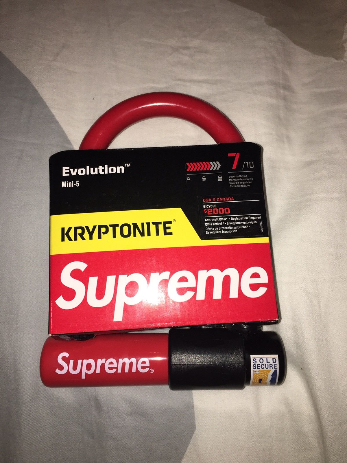 Supreme Supreme X Kryptonite Bike Lock | Grailed